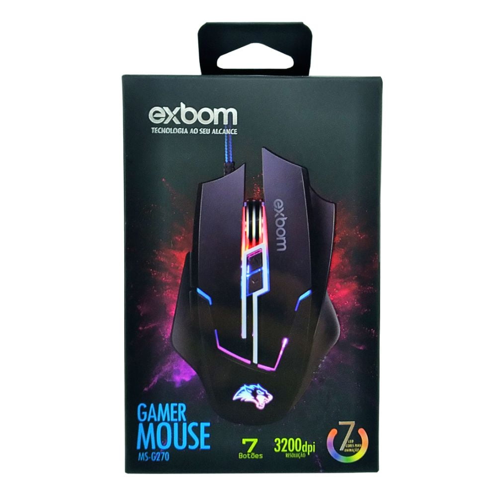 Mouse Gamer RGB Warrior 3200 DPI 7 Buttons - Intervia Informática - 43 ...